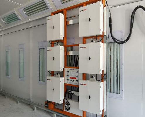 INFRARED LAMP HEATING SPRAY BOOTH FROM YOKISTAR